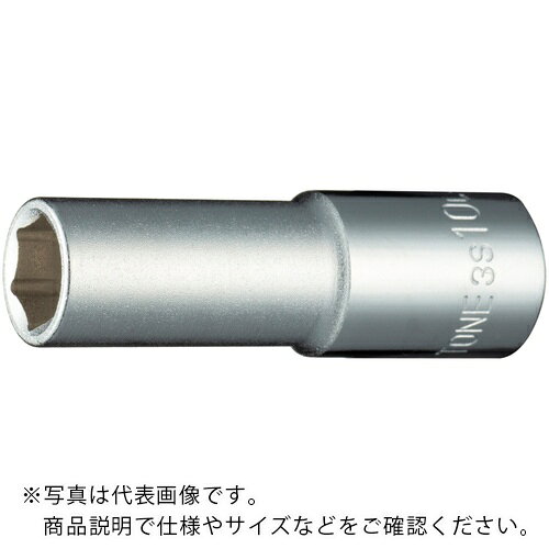 特長：ボルトが突き出したナットを回すのに最適です。深い箇所のナットにも最適です。仕様：差込角(mm)：9.5対辺寸法(mm)：10全長(mm)：54対辺形状：6角対辺(mm)：10材質／仕上：構造用鋼　●代表画像について 商品によっては、代...