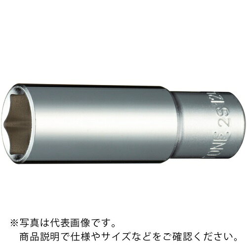 特長：ボルトが突き出したナットを回すのに最適です。深い箇所のナットにも最適です。差し込み後、トルクをかけてもナメにくくなっています。仕様：差込角(mm)：6.35対辺寸法(mm)：12全長(mm)：51対辺形状：6角対辺(mm)：12材質／...