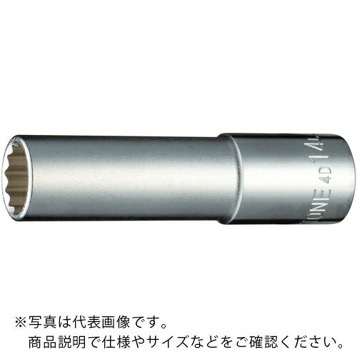特長：ボルトが突き出したナットを回すのに最適です。深い箇所のナットにも最適です。12角は6角よりも、ボルト頭やナットに対して2倍差し込みやすく作業効率がアップします。用途：ボルト・ナットの締付け・緩め作業用。仕様：差込角(mm)：12.7対...