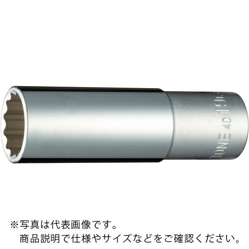 特長：ボルトが突き出したナットを回すのに最適です。深い箇所のナットにも最適です。12角は6角よりも、ボルト頭やナットに対して2倍差し込みやすく作業効率がアップします。用途：ボルト・ナットの締付け・緩め作業用。仕様：差込角(mm)：12.7対...