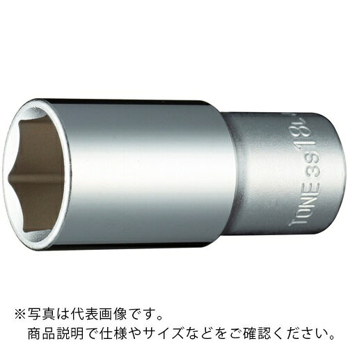 特長：ボルトが突き出したナットを回すのに最適です。深い箇所のナットにも最適です。仕様：差込角(mm)：9.5対辺寸法(mm)：18全長(mm)：54対辺形状：6角対辺(mm)：18材質／仕上：構造用鋼　●代表画像について 商品によっては、代...