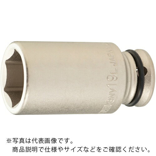 特長：外観品質と防錆力の向上を図った無電解メッキ仕様のインパクト用ソケットです。Oリング仮置き構造により、レンチにインパクト用ソケットを着脱する際にOリングを一旦溝に仮置くことで作業性を向上させています。仕様：差込角(mm)：9.5対辺寸法...