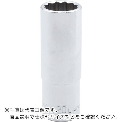 特長：ボルトが突き出したナットを回すのに最適です。深い箇所のナットにも最適です。12角は6角よりも、ボルト頭やナットに対して2倍差し込みやすく作業効率がアップします。用途：ボルト・ナットの締付け・緩め作業用。仕様：差込角(mm)：12.7対...