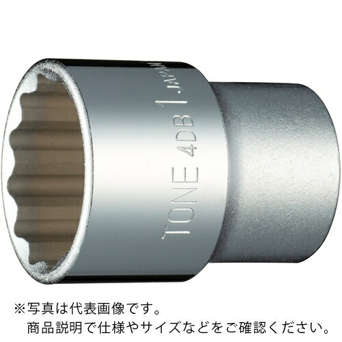 特長：スタンダードタイプの対辺12角形状です。差し込み後、トルクをかけてもナメにくくなっています。仕様：差込角(mm)：12.7対辺寸法(インチ)：1全長(mm)：43.5対辺形状：12角インチサイズ材質／仕上：構造用鋼　●代表画像について...