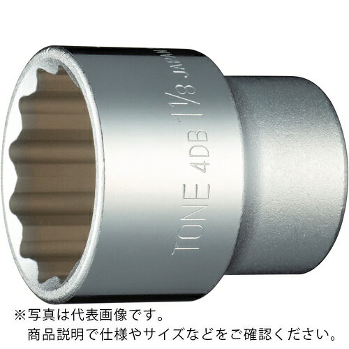 特長：スタンダードタイプの対辺12角形状です。差し込み後、トルクをかけてもナメにくくなっています。仕様：差込角(mm)：12.7対辺寸法(インチ)：1-1/8全長(mm)：43.5対辺形状：12角インチサイズ材質／仕上：構造用鋼　●代表画像...