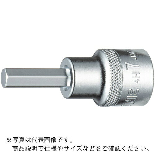 特長：ラチェットハンドルに差し込んで使用することにより、締め付けが素早く行えます。仕様：差込角(mm)：12.7対辺寸法(mm)：7ビット長さ(mm)：25全長(mm)：57材質／仕上：構造用鋼　●代表画像について 商品によっては、代表画像...