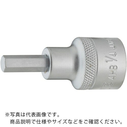 特長：ラチェットハンドルに差し込んで使用することにより、締め付けが素早く行えます。仕様：対辺寸法(インチ)：1/4差込角(mm)：12.7ビット長さ(mm)：18全長(mm)：50インチサイズ材質／仕上：構造用鋼　●代表画像について 商品に...