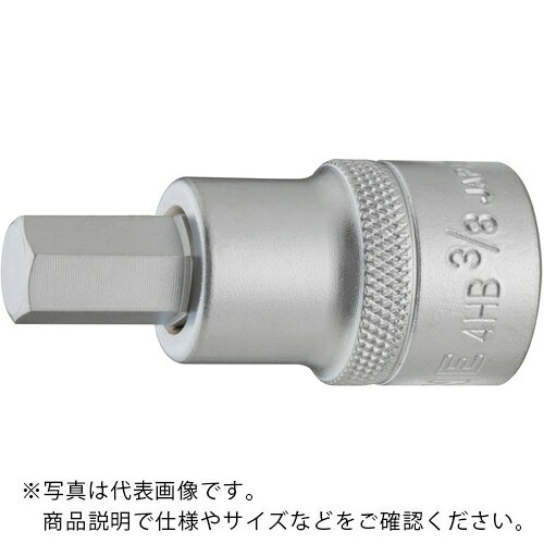 特長：ラチェットハンドルに差し込んで使用することにより、締め付けが素早く行えます。仕様：対辺寸法(インチ)：3/8差込角(mm)：12.7ビット長さ(mm)：16全長(mm)：50インチサイズ材質／仕上：構造用鋼　●代表画像について 商品に...