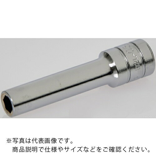 特長：KTC独自のパワーフィット形状を採用しています。(口径部は5mm以下を除く)貫通タイプなのでボルトが突き出たナットや奥まった箇所での作業に最適です。全長は従来品に比べより長く設定されています。用途：汎用工具仕様：差込角(mm)：6.3...