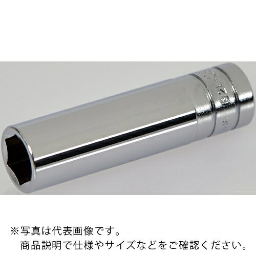 特長：KTC独自のパワーフィット形状を採用しています。(口径部は5mm以下を除く)貫通タイプなのでボルトが突き出たナットや奥まった箇所での作業に最適です。全長は従来品に比べより長く設定されています。用途：汎用工具仕様：差込角(mm)：6.3...