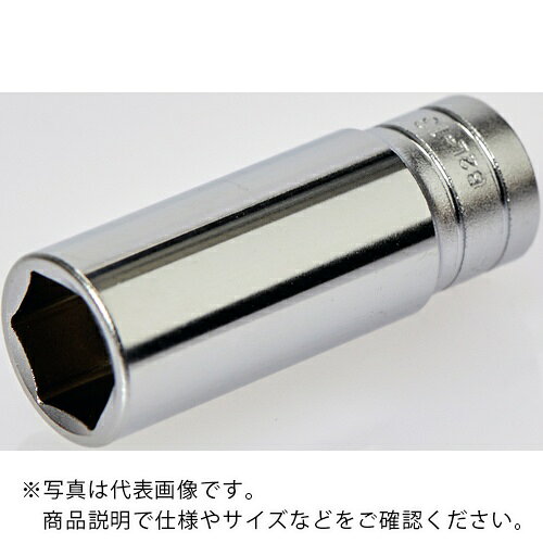 特長：KTC独自のパワーフィット形状を採用しています。(口径部は5mm以下を除く)貫通タイプなのでボルトが突き出たナットや奥まった箇所での作業に最適です。全長は従来品に比べより長く設定されています。用途：汎用工具仕様：差込角(mm)：6.3...