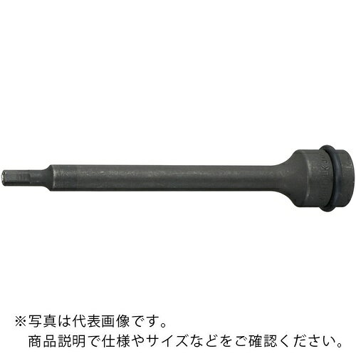 特長：先端にマグネット付です。インパクトレンチなどの動力工具用でも使用できます。仮締め専用です。用途：六角穴付きボルト・ねじの締付け、緩め作業用。仕様：差込角(mm)：12.7対辺寸法(mm)：6全長(mm)：150適合ピン：PIN3522...