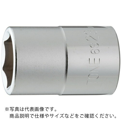 特長：スタンダードタイプの対辺六角形状です。差し込み後、トルクをかけてもナメにくくなっています。用途：ボルト・ナットの締付け・緩め作業用。仕様：差込角(mm)：19.0対辺寸法(mm)：23全長(mm)：52対辺形状：6角対辺(mm)：23...