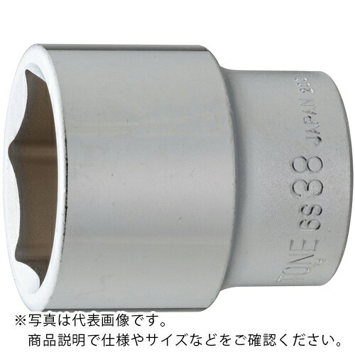 特長：スタンダードタイプの対辺六角形状です。差し込み後、トルクをかけてもナメにくくなっています。用途：ボルト・ナットの締付け・緩め作業用。仕様：差込角(mm)：19.0対辺寸法(mm)：38全長(mm)：60対辺形状：6角対辺(mm)：38...