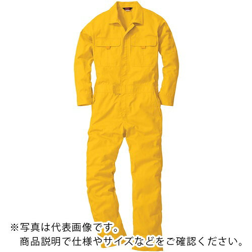 特長：使いやすい定番T／Cソフトツイル素材を使用したカラーつなぎです。アコーディオンプリーツで動きやすいです。仕様：色：イエローサイズ：4L材質／仕上：ポリエステル65％綿35％　●メーカー取寄商品について 本商品はメーカーからの取寄商品と...