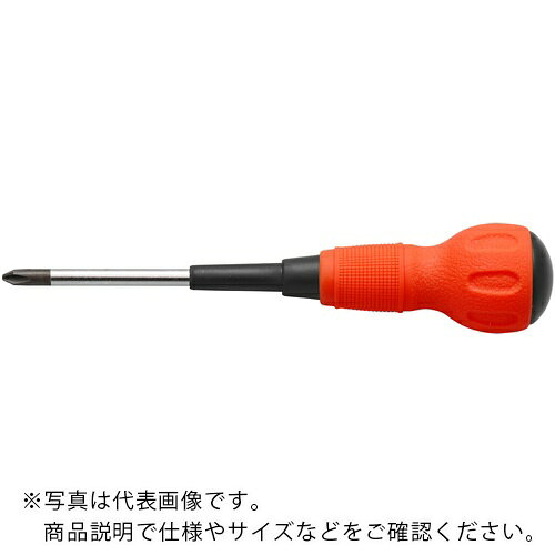 仕様：軸長(mm)：100全長(mm)：198先端サイズ：+2ハンドル径(mm)：40エラストマー樹脂グリップ　●代表画像について 商品によっては、代表画像を使用している場合がございます。 商品のカラー、サイズなどが異なる商品をイメージ画像...