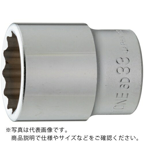 特長：スタンダードタイプで、対辺12角形状です。重工業整備まで必要なツールを取りそろえています。12角は6角よりも、ボルト頭やナットに対して2倍差し込みやすく作業効率がアップします。用途：ボルト・ナットの締付け・緩め作業用。仕様：差込角(m...