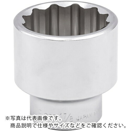 特長：スタンダードタイプの対辺12角形状です。差し込み後、トルクをかけてもナメにくくなっています。インチサイズのソケットです。用途：ボルト・ナットの締付け・緩め作業用。仕様：差込角(mm)：19.0対辺寸法(インチ)：1-7/8全長(mm)...