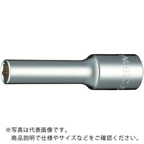 特長：ボルトが突出したナットを回すのに最適です。深い箇所のナットにも最適です。用途：ボルト・ナットの締付け・緩め作業用。仕様：差込角(mm)：6.35全長(mm)：51対辺形状：6角対辺寸法(インチ)：7/32インチサイズ材質／仕上：構造用...
