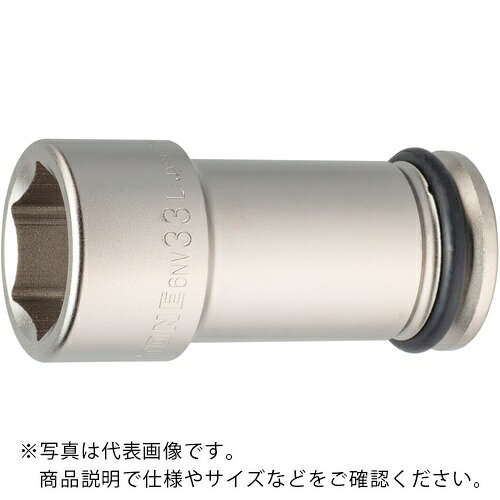 特長：外観品質と防錆力の向上を図った無電解メッキ仕様のインパクト用ソケットです。Oリング仮置き構造により、レンチにインパクト用ソケットを着脱する際にOリングを一旦溝に仮置くことで作業性を向上させています。外観品質の向上と防錆力UPを図り、表...