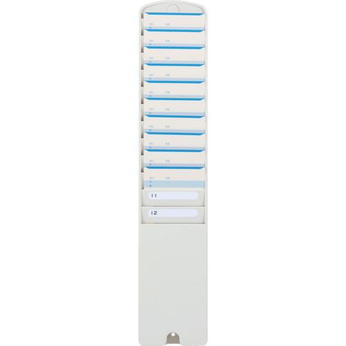 特長：アマノタイムカード専用ラックです。用途：タイムカード用ラック　12枚差し仕様：幅(mm)：101奥行(mm)：32高さ(mm)：49112枚差し材質／仕上：樹脂製　●代表画像について 商品によっては、代表画像を使用している場合がござい...