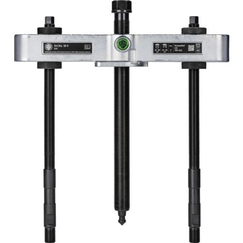 特長：プーラーとセパレーターを同時に締め込んでいくことで安全且つ確実な分離作業が可能です。オプションのエクステンションを接続してクランプ深さを拡張できます。スピンドル先端部はリバーシブル構造でニードル形状とボール形状を場面に応じて使い分けら...