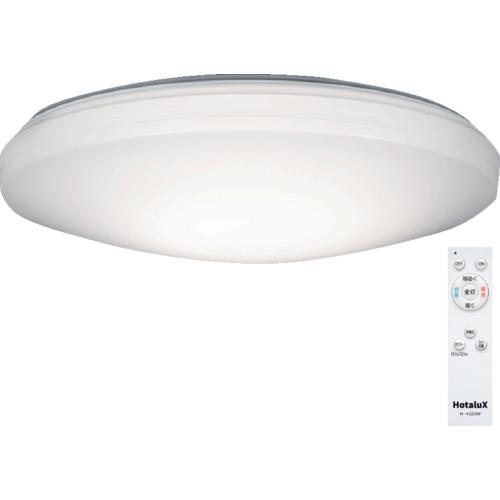 特長：お部屋のすみずみまで明るい広配光のLEDシーリングです。用途：光色と明るさの両方が選べる調色/調光モデルです。仕様：明るさ(lm)：3800光源色：昼光色・電球色幅(mm)：434長さ(mm)：434高さ(mm)：128電源(V)：1...