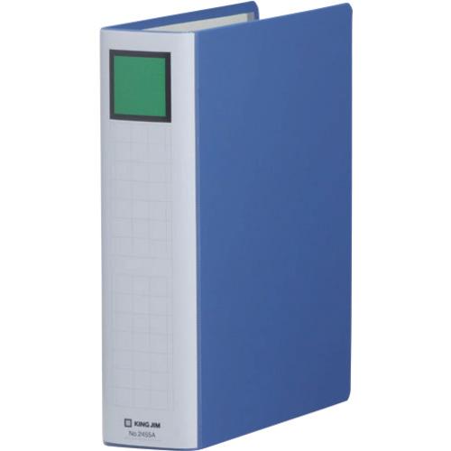特長：左右どちらからでもとじ具が開閉できるので、書類の抜き差しが簡単です。簡単キレイにとじ具が外せる新機構を採用しているので、分別作業の手間がかかりません。仕様：色：青規格：B5背幅(mm)：66収納数(枚)：500穴数：2穴タイプ：B5タ...