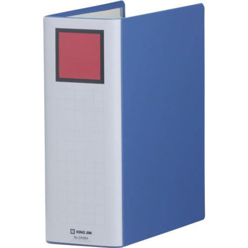 特長：左右どちらからでもとじ具が開閉できるので、書類の抜き差しが簡単です。簡単キレイにとじ具が外せる新機構を採用しているので、分別作業の手間がかかりません。仕様：色：青規格：B5背幅(mm)：96収納数(枚)：800穴数：2穴タイプ：B5タ...