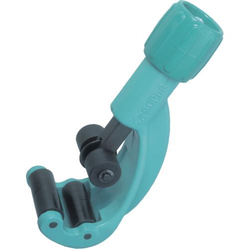 特長：本体内の長形ローラーとカッターホイール部両サイドのローラーにより、フレキ管を最後までスッキリ切断します。スペア用替刃を内蔵しています。用途：ステンレスフレキ管（単山コルゲート管）、被覆フレキ管の切断に。仕様：切断能力(mm)：8〜42...