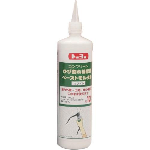 特長：水に混ぜる必要はなく、そのまま使用できるチューブタイプです。用途：屋内外のコンクリート面のひび割れ補修に。仕様：色:白容量(g):500硬化時間(20°C):24時間施工面積:5mm幅で10m作業時間:そのまますぐ材質／仕上：アクリル...