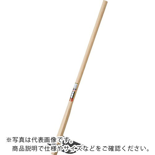 特長：頭部に焼入れ・焼戻しの熱処理を行っています。用途：かき寄せ作業。仕様：全長(mm)：1050先幅(mm)：225爪長さ(mm)：197頭部板厚:1.6mm材質／仕上：頭部:スチール柄:天然木　●代表画像について 商品によっては、代表画...