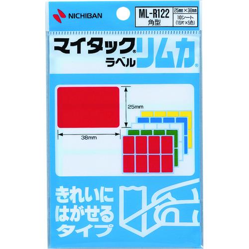 特長：はがす時、糊残りが少なく被着体も傷めず、ラベルがきれいにはがせるので安心です。はがしたあとがきれいです。仕様：8片×5色 各2シート入り(16片×5色)1片(mm)：25×38混色：赤、黄、緑、青、白材質／仕上：基材：コート紙粘着剤：...