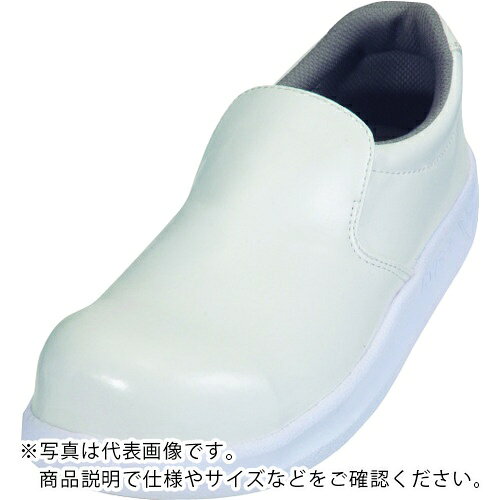 特長：乾いた粉がある床面の上でも滑りにくい粉ハイパーVを装備した先芯入り厨房シューズです。用途：パン工場、麺工場、お菓子工場など、粉を扱う工場に。仕様：寸法(cm)：33.0足幅サイズ：30.0色：白注意：非耐油の底ですので、油があるところ...