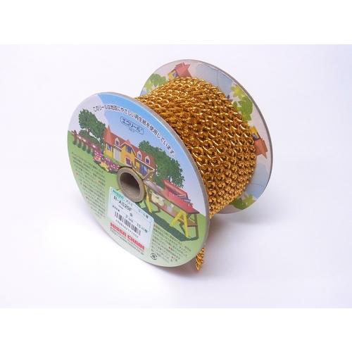 特長：軽くて鮮やかなチェーンです。リールに巻いている製品のため、使用時に絡まりにくいです。用途：ディスプレイや装飾用に。パーツとの併用で、転倒防止・連結部品として使用できます。仕様：色：金アルミFマンテル15m巻金リール巻タイプ材質／仕上：...