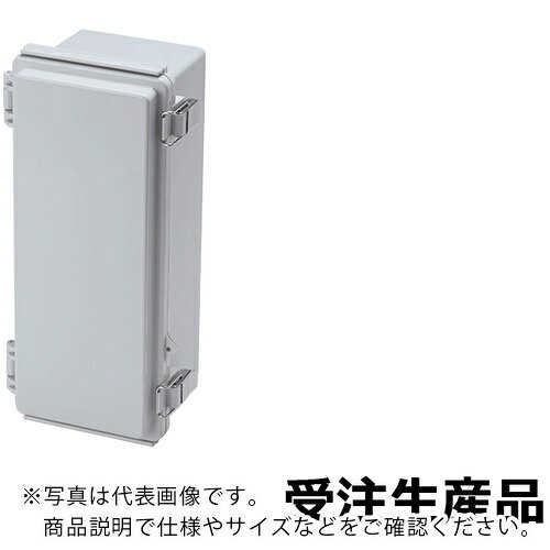 特長：納期2ヵ月の受注生産品です。UL認証の開閉式ボックスでメンテナンスが容易なタイプです。耐熱性・難燃性に優れたポリカーボネート製です。通信機器、FA・制御機器、電設工事など様々な分野でご利用いただける万能プラボックスです。仕様：色：ライ...