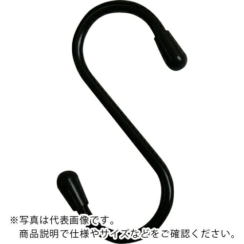 特長：被覆線ですのでサビ難く、相手側にキズをつけません。ベーシックなパーツで安価です。用途：物の吊り下げ、引っ掛けとして。仕様：使用荷重(kN)：0.05D(mm)：4L(mm)：75S(mm)：23材質／仕上：フック部分：鉄(塩ビ皮膜)エ...