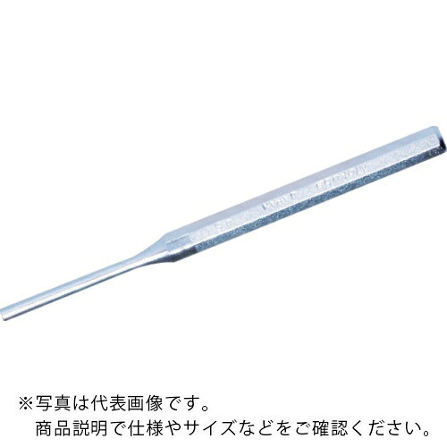 特長：全体熱処理で高品質。非常に硬く耐久性があります。用途：深穴に使用しているテーパーピン、スプリングピン等の抜き作業に。仕様：全長(mm)：150幅(mm)：10先端径(mm)：5材質／仕上：特殊規格材　●代表画像について 商品によっては...