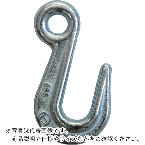 特長：荷締機の他、玉掛け作業に使用できます。仕様：基本使用荷重(t)：0.5寸法(mm)C：20寸法(mm)D：13寸法(mm)H：102.5寸法(mm)L：60寸法(mm)A　20　寸法(mm)D　13　寸法(mm)d　10　寸法(mm)...