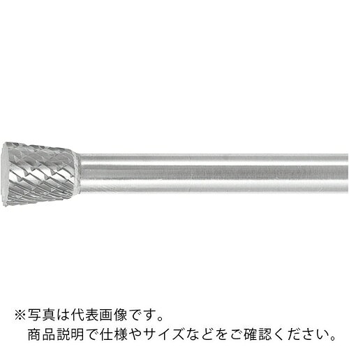 特長：独自開発の刃形状により、高速回転使用時にバーが不用意に被切削物に喰いこんでしまうことがないため、滑らかに加工でき能力アップに貢献します。仕様：形状：逆テーパー(シングルカット)刃径(mm)：12.7刃長(mm)：12.7軸径(mm)：...
