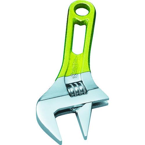 特長：軽量タイプでありながら、強度はJIS H級をクリアしています。お好みのカラーグリップから選べます。仕様：全長(mm)：119最大口開き(mm)：24色：イエロー口開き(mm)：0〜24先端厚さ(mm)：10.7グリップ有無：有材質／仕...