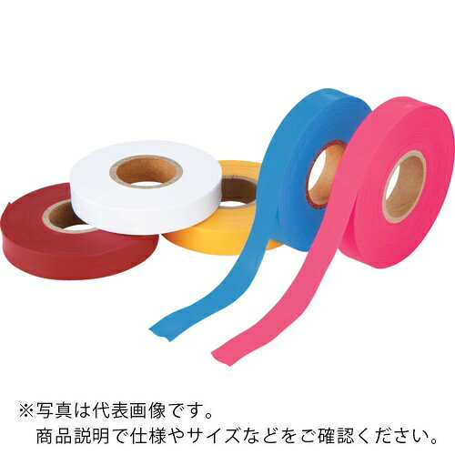 特長：カラフルで目立つ標識用ビニールテープです。用途：測量・土木・植林の目印用。植木、樹木調査などの領域表示の目印に。仕様：色：レッド幅(mm)：15長さ(m)：50厚さ(mm)：0.08カラー：5色展開(15mm幅)、7色展開(30mm幅...