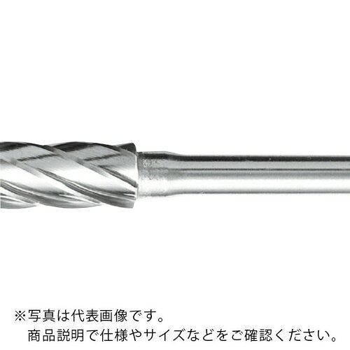 特長：独自開発の刃形状により、高速回転使用時にバーが不用意に被切削物に喰いこんでしまうことがないため、滑らかに加工でき能力アップに貢献します。アルミカットタイプです。仕様：形状：円筒(アルミカット)刃径(mm)：12.7刃長(mm)：25軸...