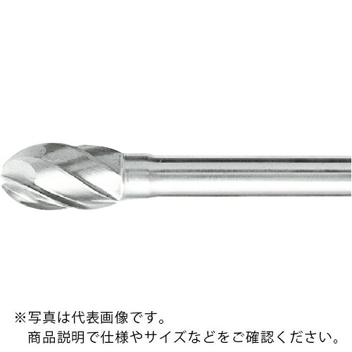 特長：独自開発の刃形状により、高速回転使用時にバーが不用意に被切削物に喰いこんでしまうことがないため、滑らかに加工でき能力アップに貢献します。アルミカットタイプです。仕様：形状：卵(アルミカット)刃径(mm)：12.7刃長(mm)：22軸径...