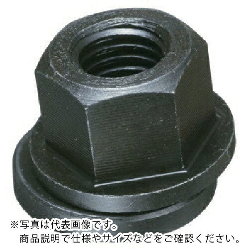 特長：ワーク、ボルトなどの平行に影響されず常に安定した締め付けが得られます。用途：治具本体の締め付け作業に。仕様：対辺寸法(mm)：13適合ボルト：M8高さ(mm)：13.5フランジ径(mm)：18スチール製材質／仕上：スチール　●代表画像...