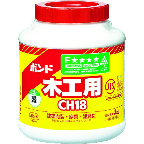 特長：ホルムアルデヒド・フタル酸系可塑剤は使用していません。乾燥後はほぼ透明になり、刃物を傷めずに切削加工ができます。JIS F☆☆☆☆規格品です。日本接着剤工業会JAIA 4VOC基準適合品です。ノンホルムアルデヒド・ノントルエン商品。建...