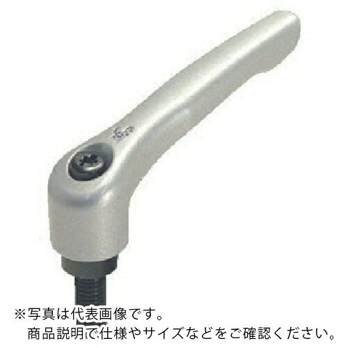 仕様：ねじ寸法：M12×1.75ねじ長さ(mm)：50回し半径(mm)：95色：シルバークランプレバー材質／仕上：レバー：亜鉛ダイキャスト(ZDC1) 塗装 シルバーねじ：SUM22L 四三酸化鉄皮膜　●代表画像について 商品によっては、代...