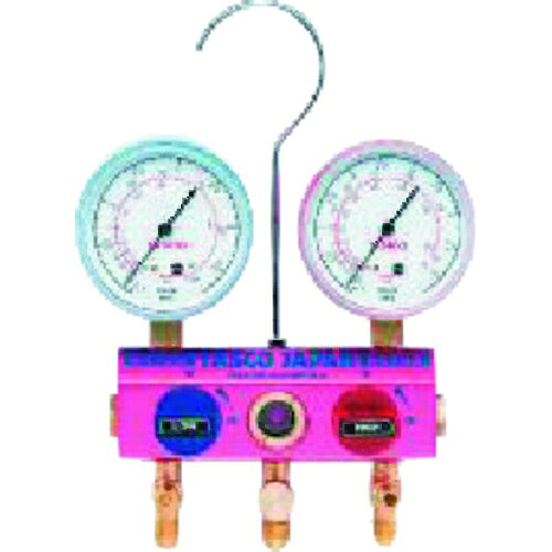 仕様：圧力表示(MPa)：0.1〜3.8(TA141G)マニホールド：ゲージ取付ネジ…1/8″NPT：ホース接続ポート…5/16″フレア(TA122G)(TA122GH)セット内容／付属品：150cm（赤・青・黄）（TA133AB）　●メー...