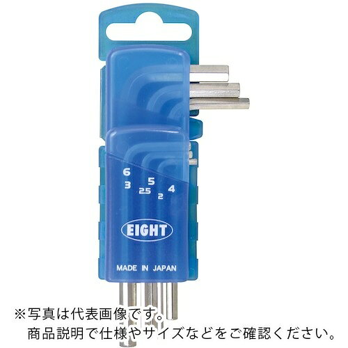 特長：いじり止め付きの六角穴付ボルトに使用可能です。用途：六角穴付ボルトの締結及び緩め作業。仕様：セット内容(本)：6両穴付六角棒スパナ2、2.5、3、4、5、6ミリの6本組ドアホルダーセット　標準寸法　六角棒スパナ専用特殊合金鋼SNCM+...