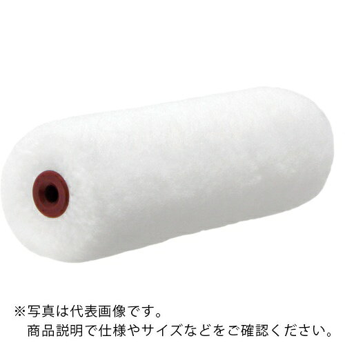 特長：耐久性がありヘタリ難いナイロン繊維を使用しています。従来の外装用ローラーと比べ、塗料の飛散が少ない仕様です。用途：外装塗装の下塗り中塗りに。仕様：寸法(インチ)：6毛丈(mm)：20全長(mm)：150適合塗料：水性・油性兼用適合塗面...